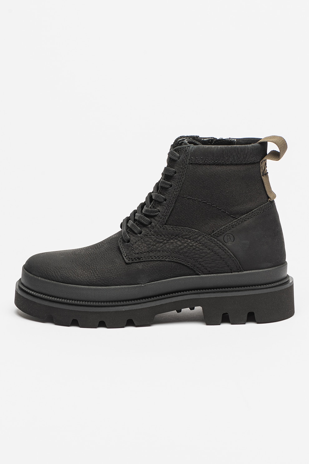 Clarks, Ghete din piele nabuc Badell, Negru, 6.5 - eMAG.ro