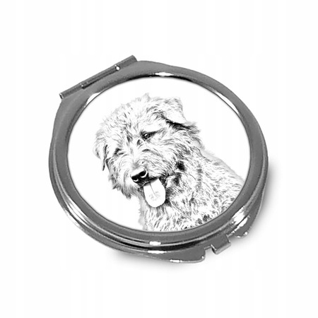 Oglinda de buzunar, Art-Dog, Metal, Model catel, 70 x 55 mm, Alb ...