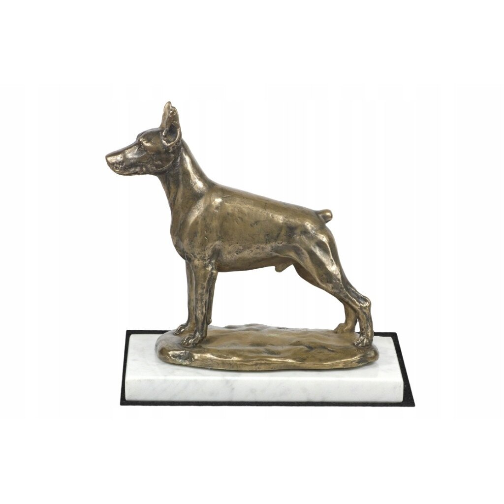 Statueta Art-Dog, Doberman, Rasina/Pulbere de bronz, Maro - eMAG.ro