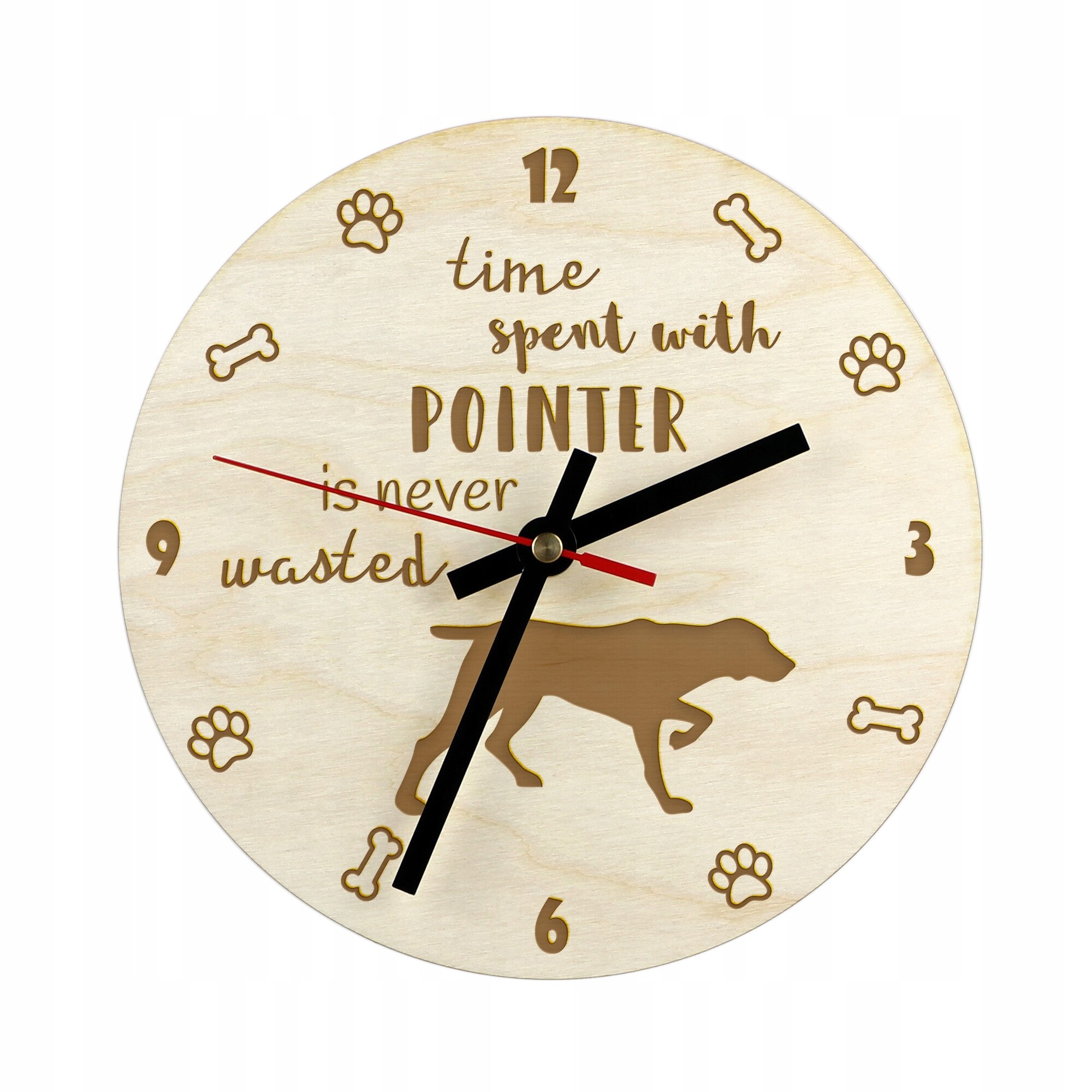 Ceas - Pointer, Art-Dog, 30 cm, Bej - eMAG.ro