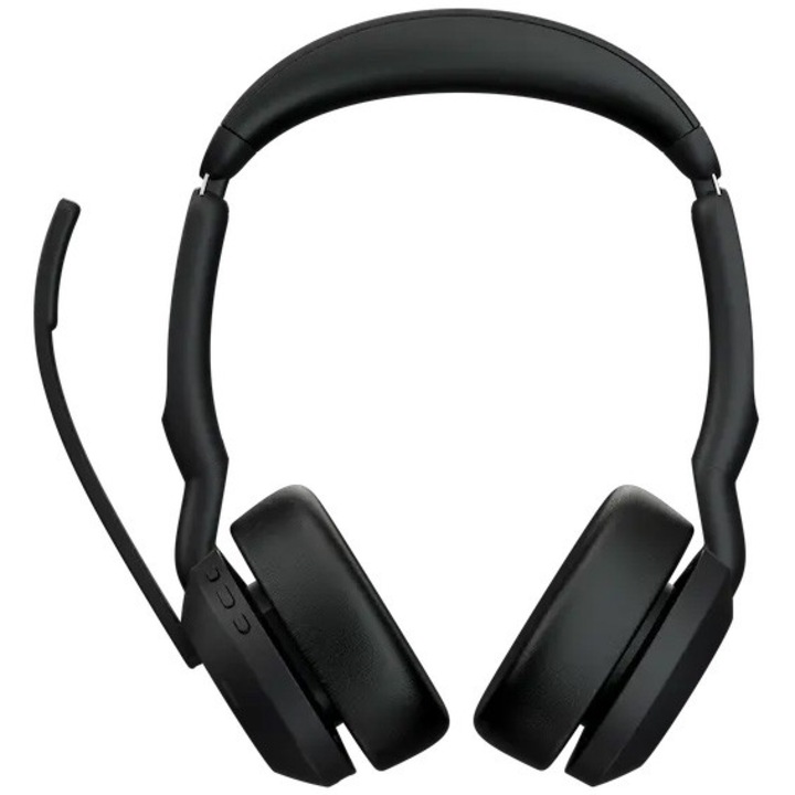 Casti PC wireless cu microfon Jabra Evolve2 55, USB-C, Negru - eMAG.ro