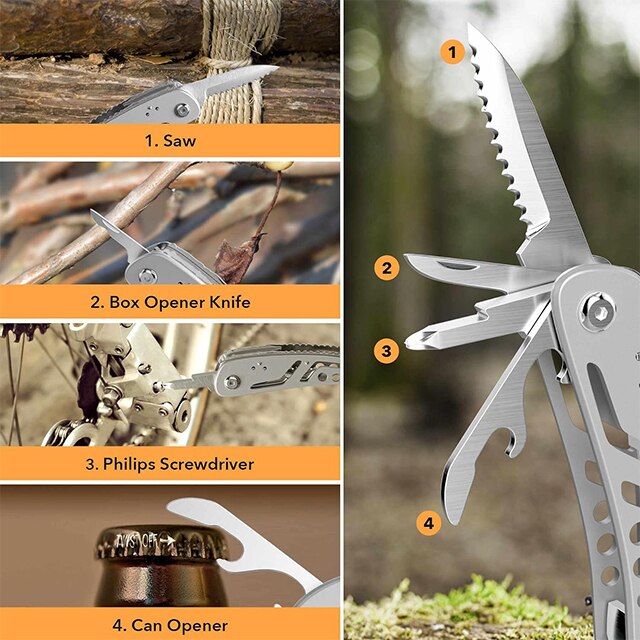 Cleste pentru scule multifunctionale, Tebnaild, Otel inoxidabil ...