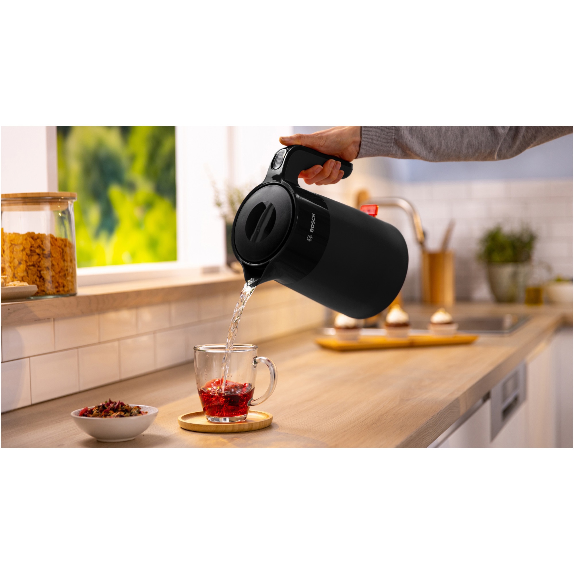 Fierbator de apa Bosch TWK2M163, 1.7l, filtru de calcar,oprire automata ...