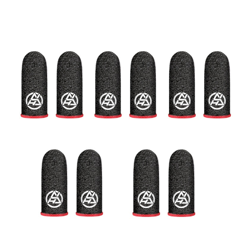 Set 10 mansoane pentru degete pentru jocuri, JESWO, Negru - eMAG.ro