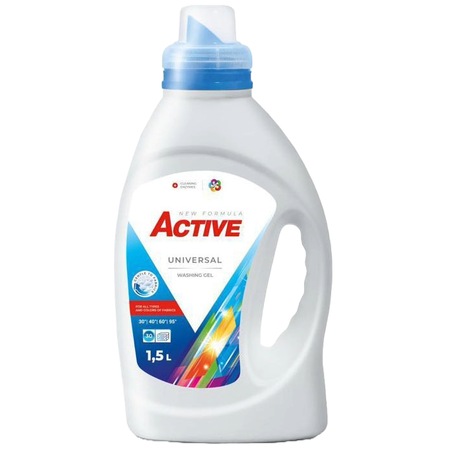 Detergent Universal de rufe lichid Active, 1.5 litri, 30 spalari - eMAG.ro