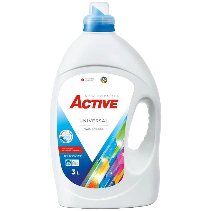 Detergent Universal de rufe lichid Active, 3 litri, 60 spalari - NOU ...
