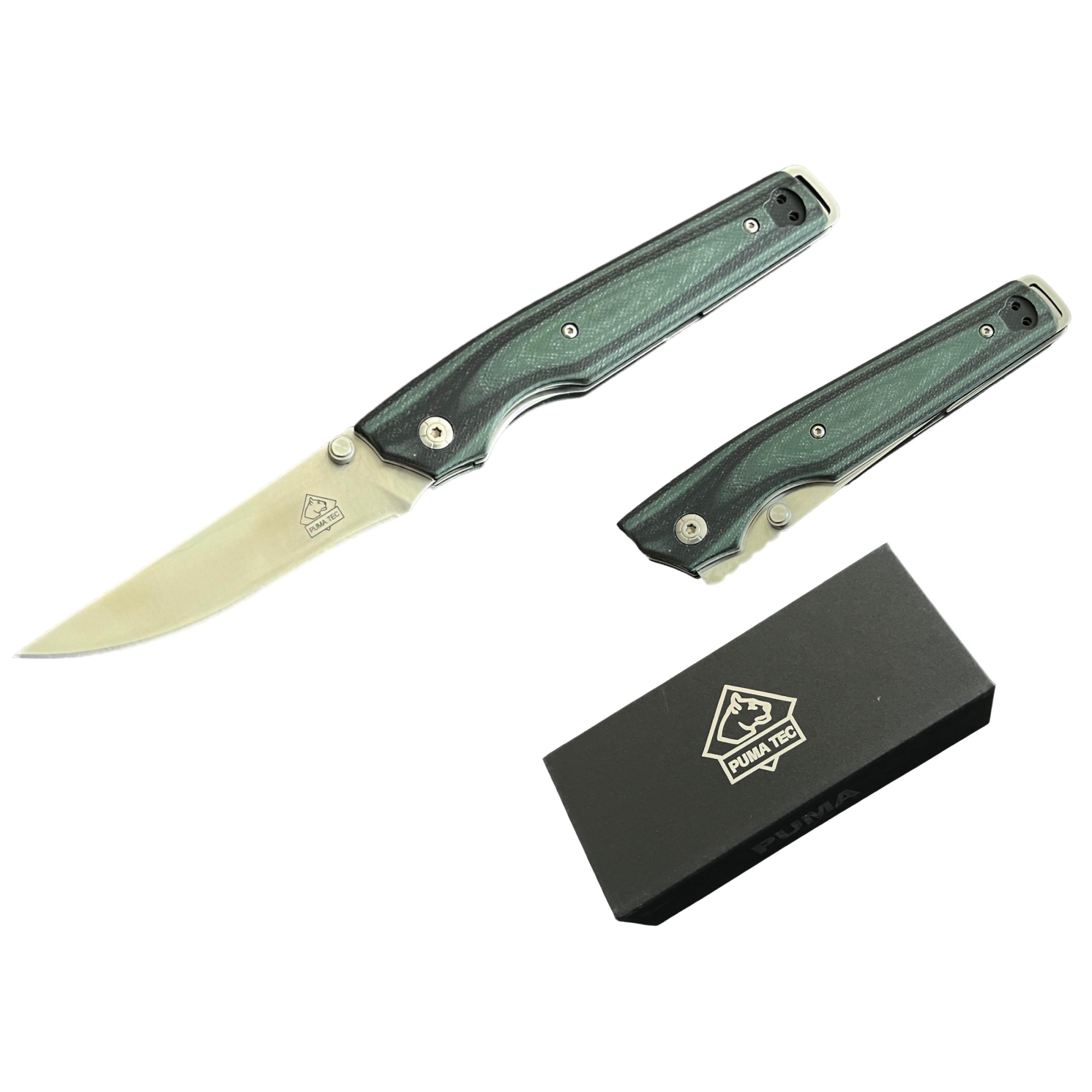 Джобен Cгъваем Нож Puma TEC Модел Liner Lock G10, Колекционерски, Черно ...