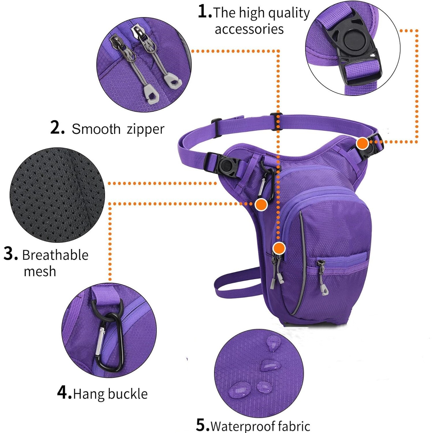 Borseta sport picior, MOSMAOO®, Geanta Moto Bicicleta, rezistent la ...
