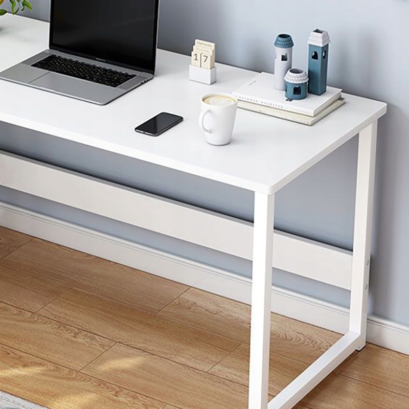 Birou pentru laptop si calculator desktop, alb, 80 x 37 x 73 cm BADU ...