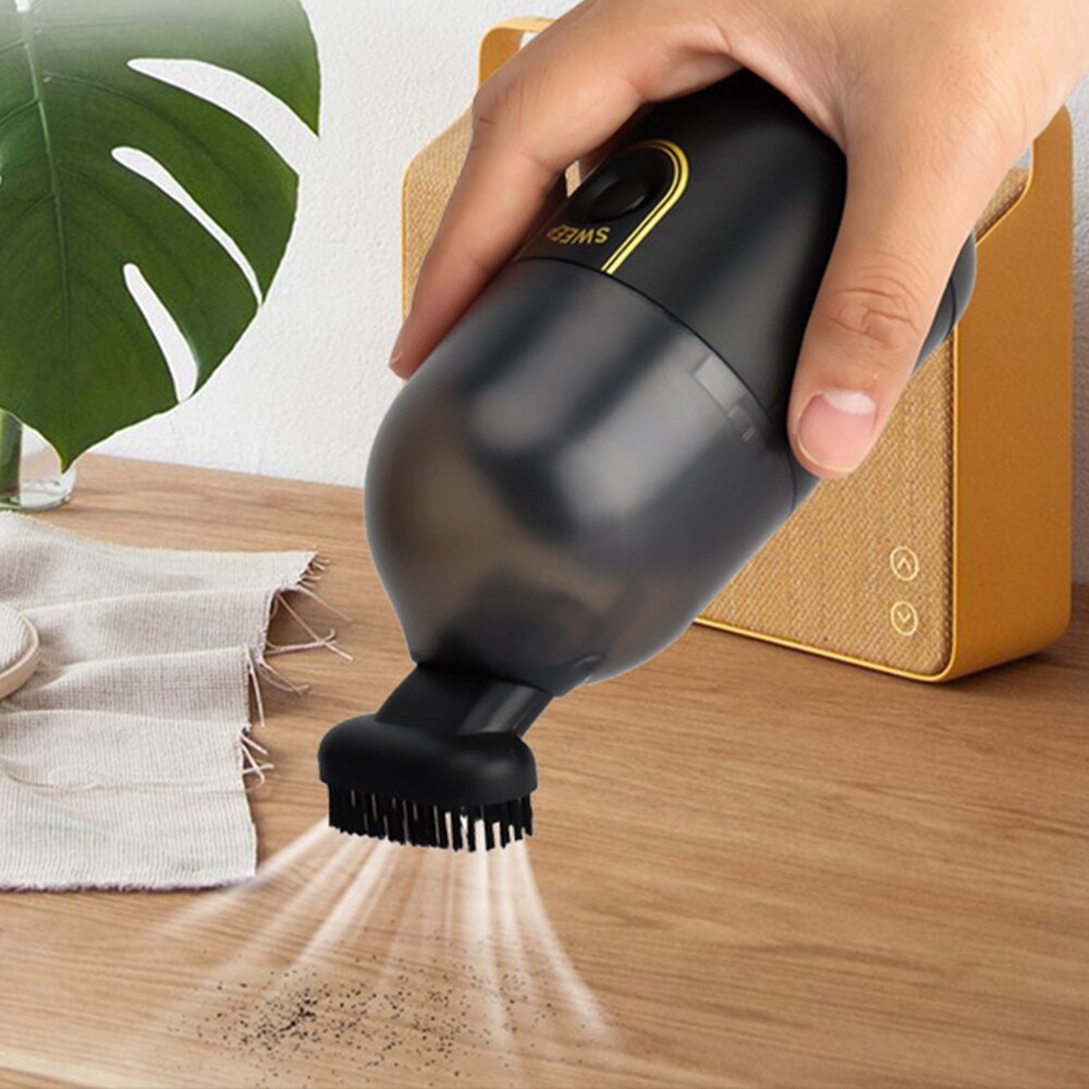 Mini aspirator auto portabil, USB, Negru - eMAG.ro