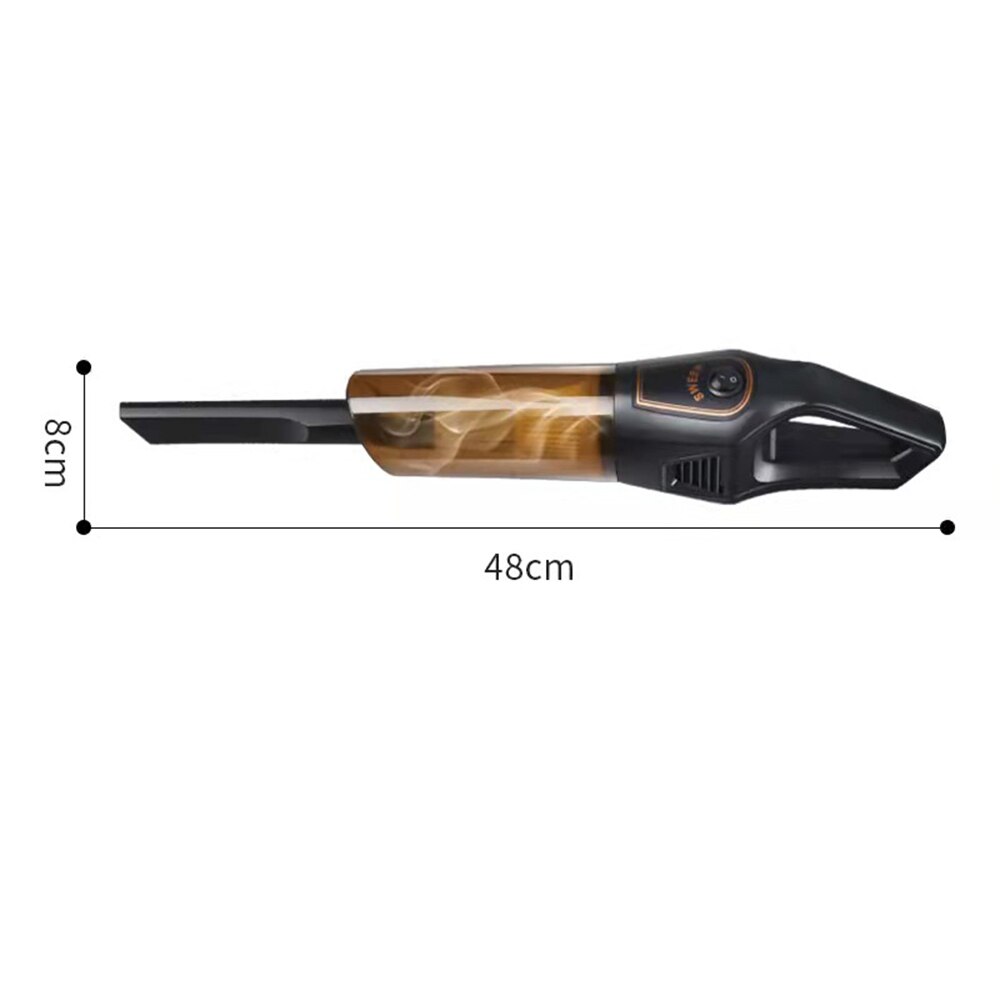 Mini aspirator auto fara fir, Portabil, USB, Negru - eMAG.ro