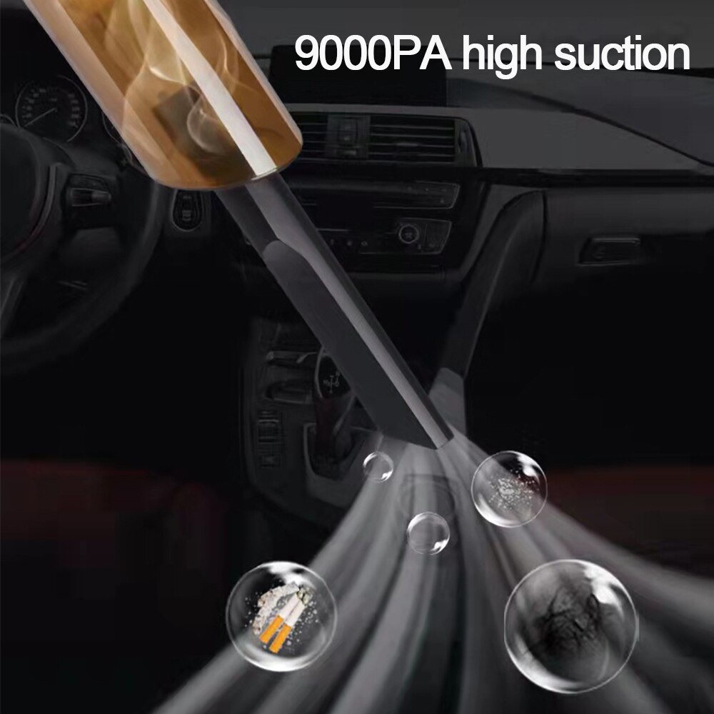 Mini aspirator auto fara fir, Portabil, USB, Negru - eMAG.ro