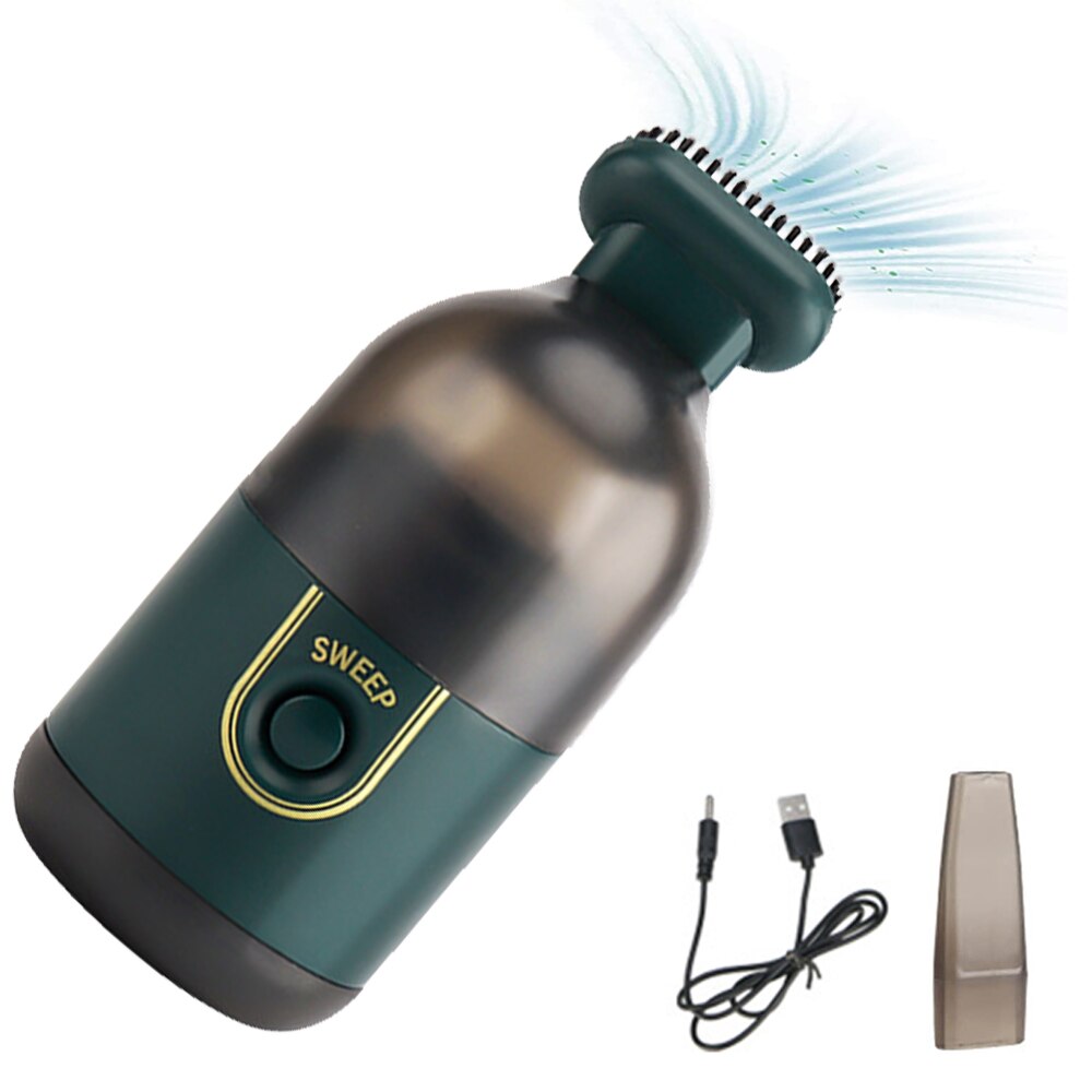 Mini aspirator auto, Portabil, USB Verde - eMAG.ro