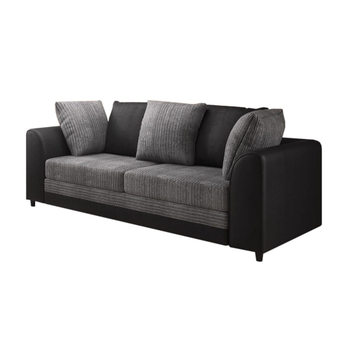 Диван CLOE 3, Expedo, Cиво, Черно - eMAG.bg