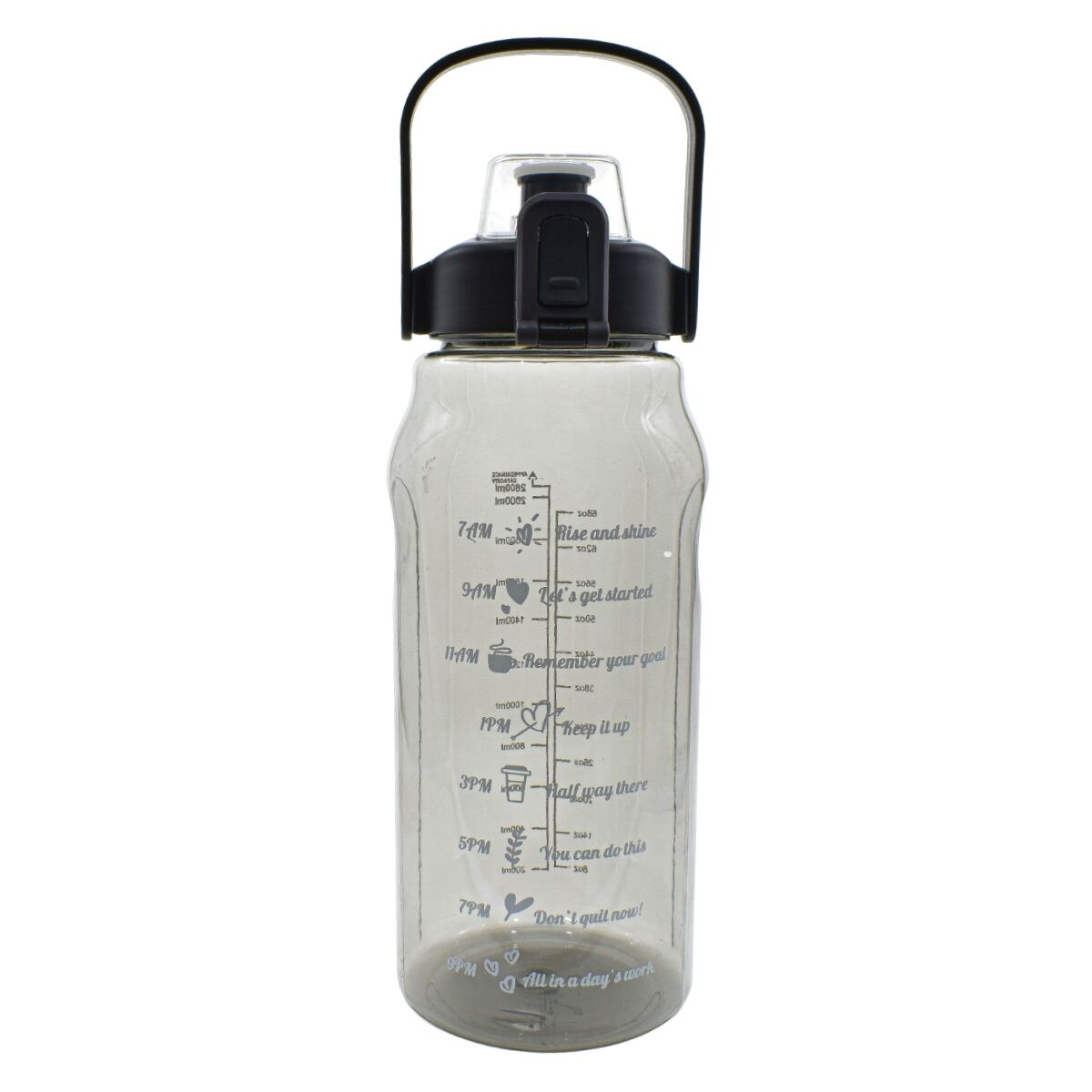 Sticla Apa Sport, Gradata, 2800 ml, Naimeed D5040, Negru - eMAG.ro