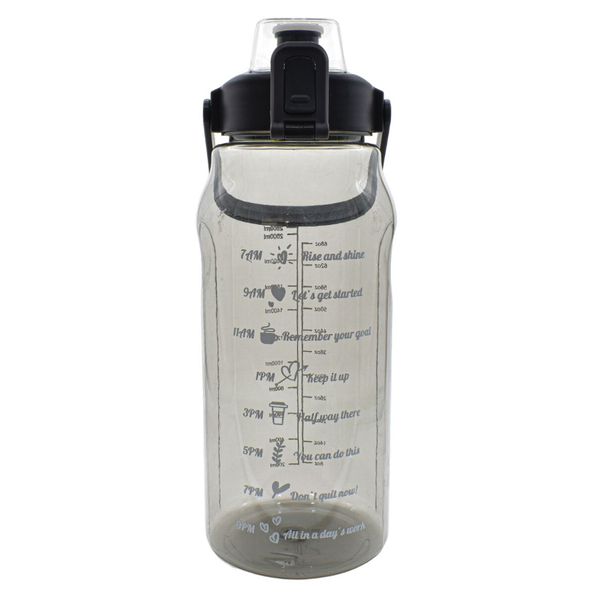 Sticla Apa Sport, Gradata, 2800 ml, Naimeed D5040, Negru - eMAG.ro