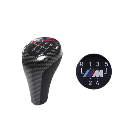Топка за скоростен лост, BMW M-POWER 1 3 E30 E36 E46 E90 E91 E92 E93 E81 E82 E87 E88, Карбон ...