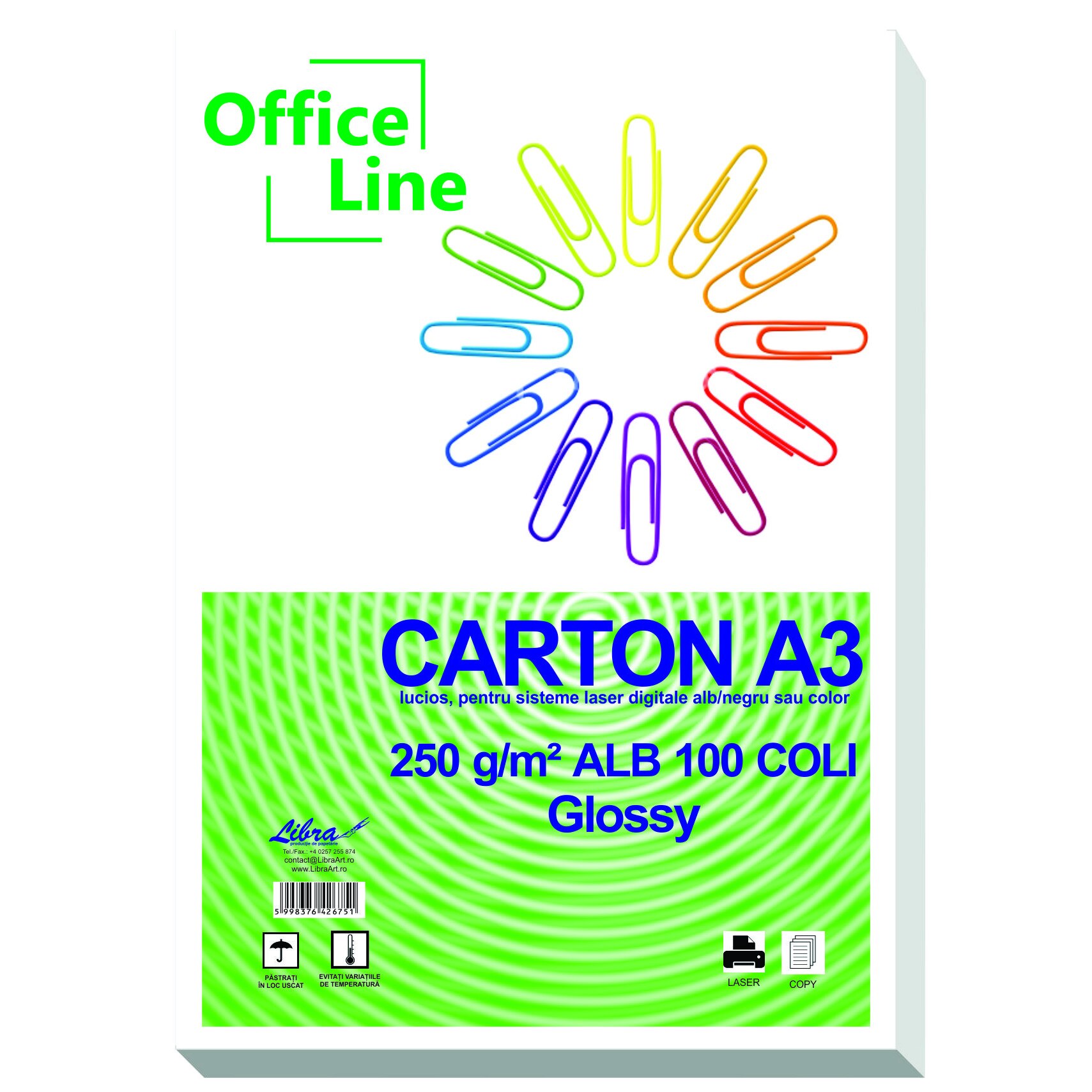 Carton alb A3 250GR LUCIOS 100 coli/top OfficeLine - eMAG.ro