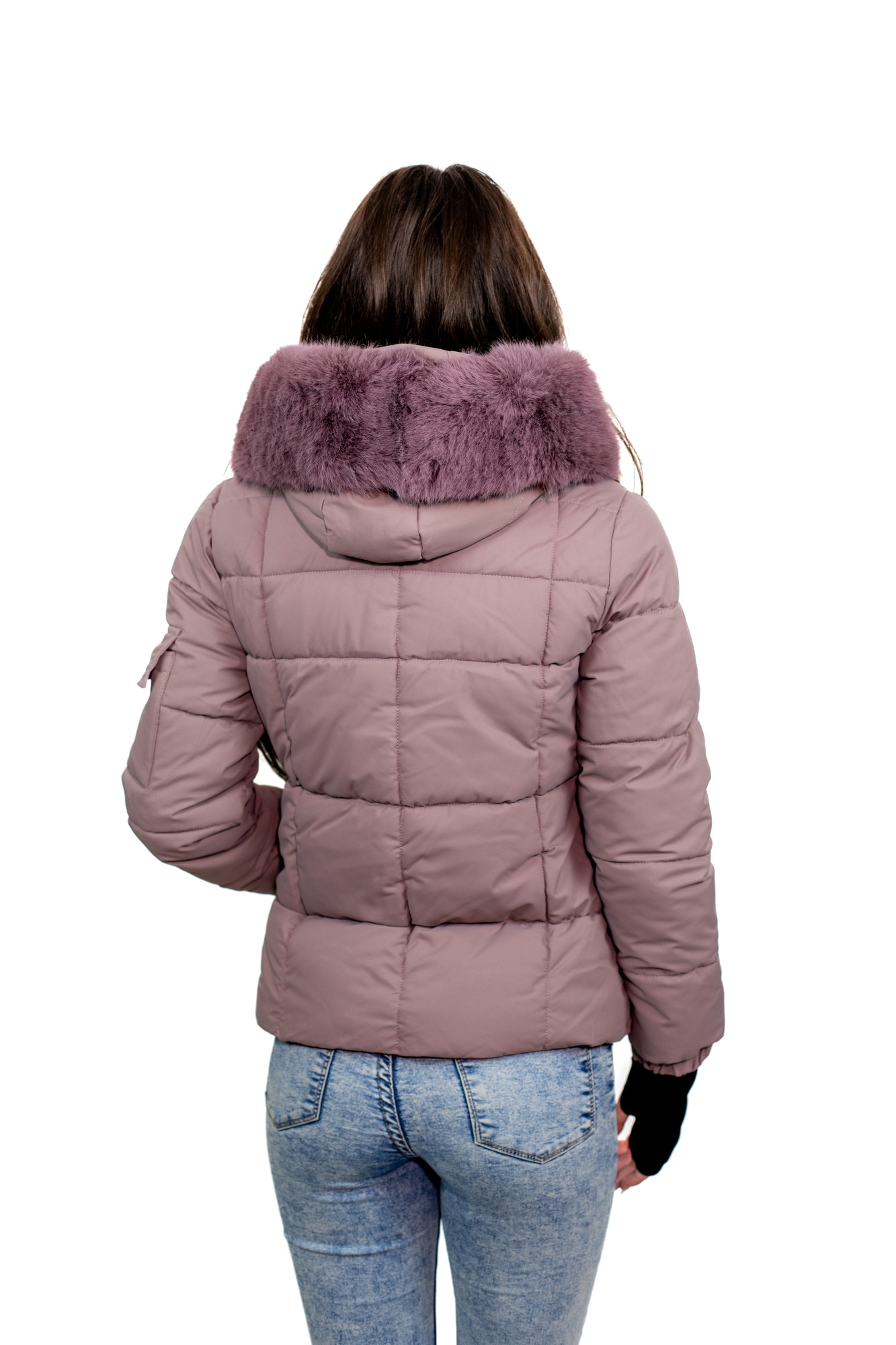 Geaca dama 269, Roz pudrat, L - eMAG.ro