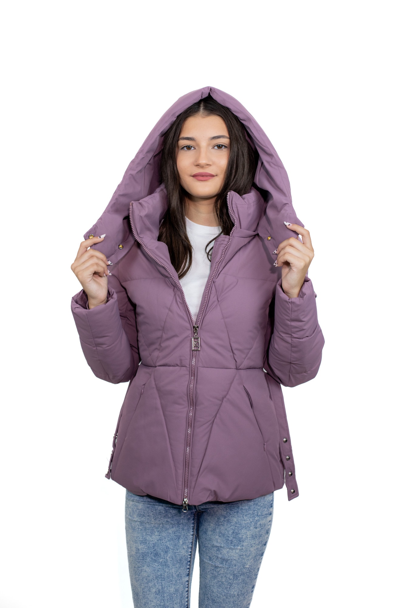 Geaca dama 255, Lila inchis, L - eMAG.ro