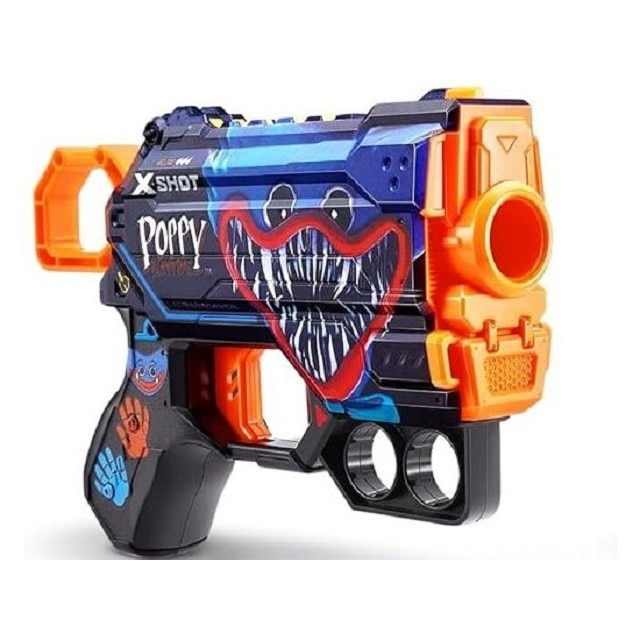 Jucarie Pistol X−Shot Skins Menace, Poppy Playtime, Jumpscare, 8 ...