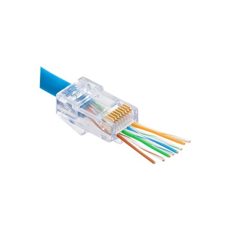 Mufa RJ-45 Cat.6 EZ Pass-Through, 100 buc. RJ45-CAT6-EZ - eMAG.ro