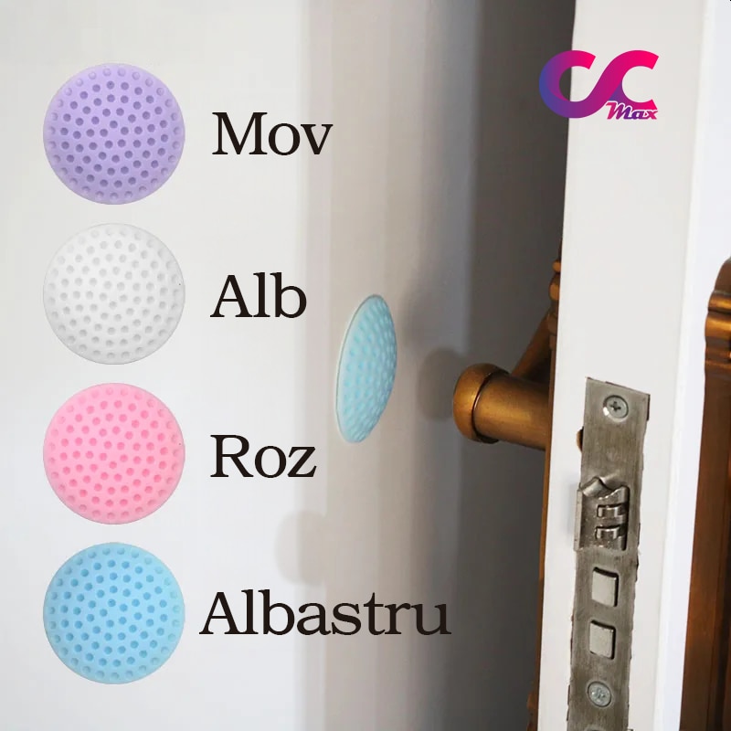 Set 4 Buline Multicolore Autoadezive CCmax pentru Protectie Pereti, Usi ...