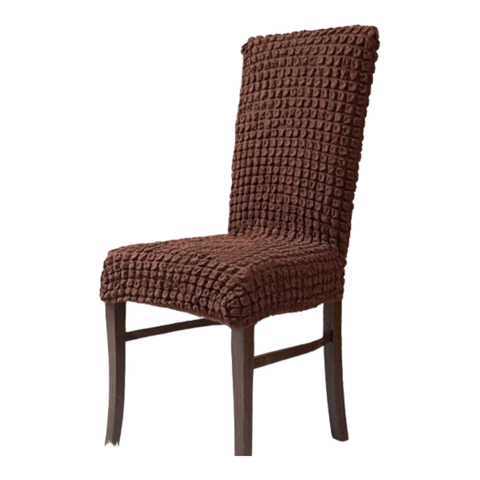 Set 6 Huse Universale Premium Creponate Pentru Scaun Maro Inchis ...