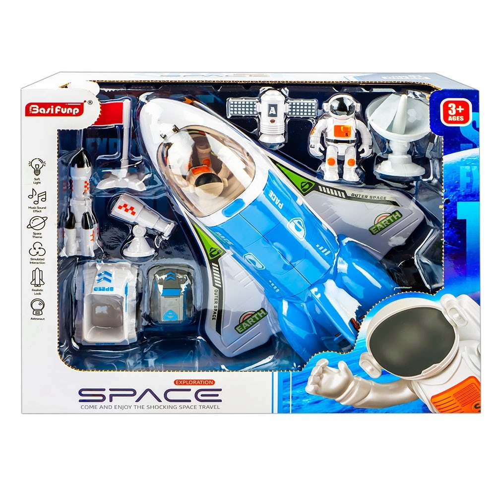 Racheta spatiala cu accesorii, 28x22x12 cm, Daemi - eMAG.ro