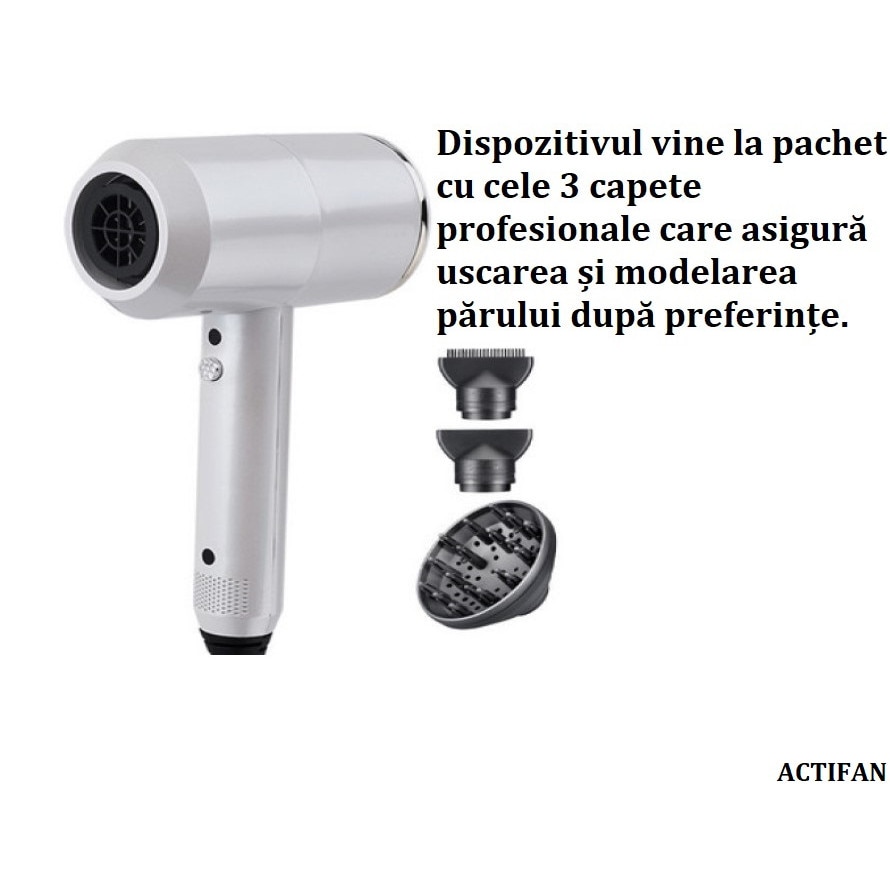Uscator de par Profesional cu 3 accesorii incluse, Portabil, Potrivit ...