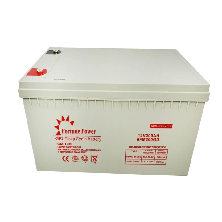Acumulator cu Gel Fortune Power 200Ah 12V - fiabil si eficient - eMAG.ro