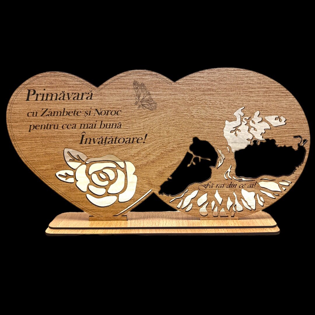 Decoratiune tablou inima, blank pentru licheni stabilizati ...