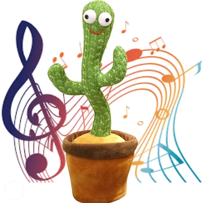 Jucarie cactus vorbitor si dansator Stuffix®, interactiva, pentru copii ...