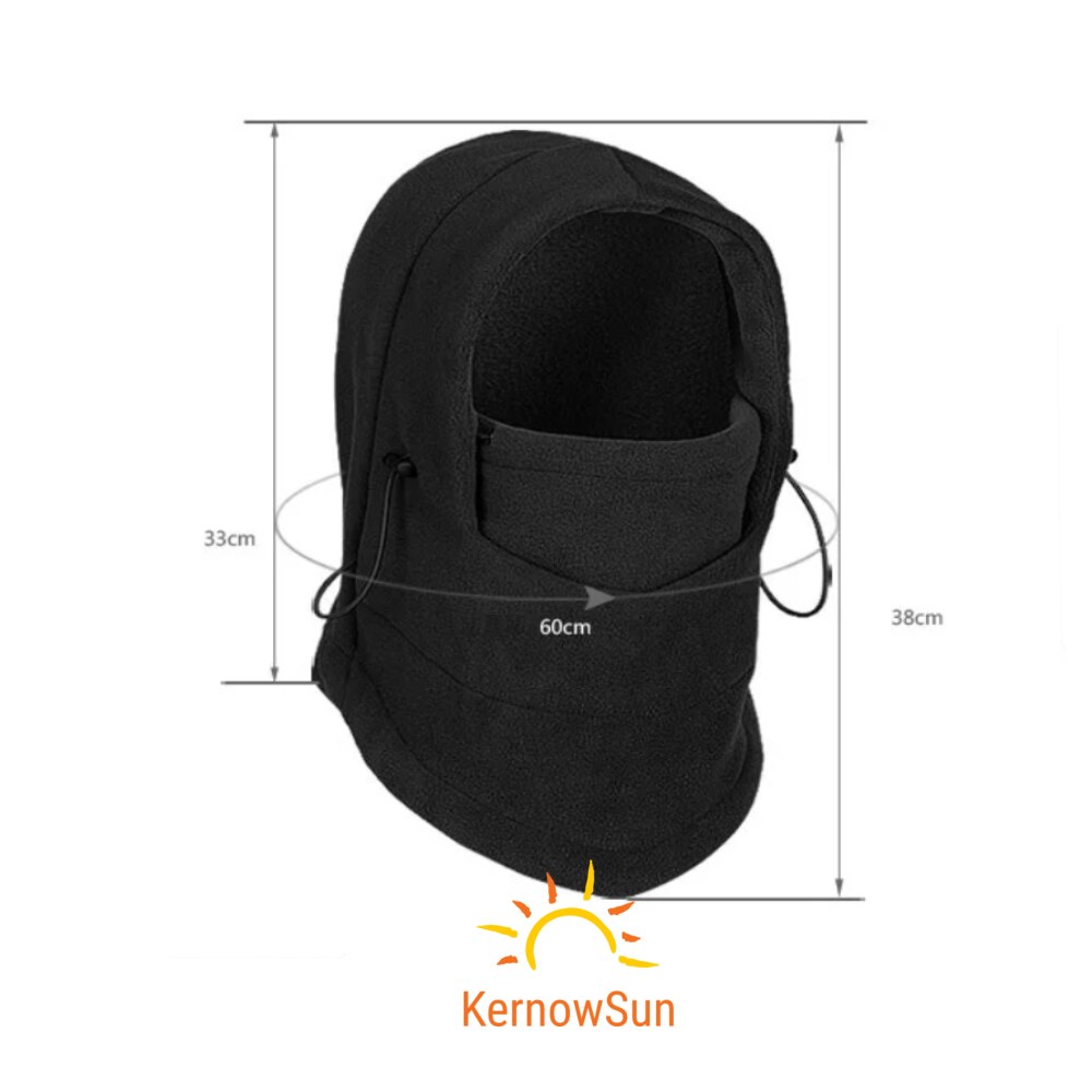 Cagula KERNOWSUN, termica, polar, one size, toamna-iarna, negru - eMAG.ro