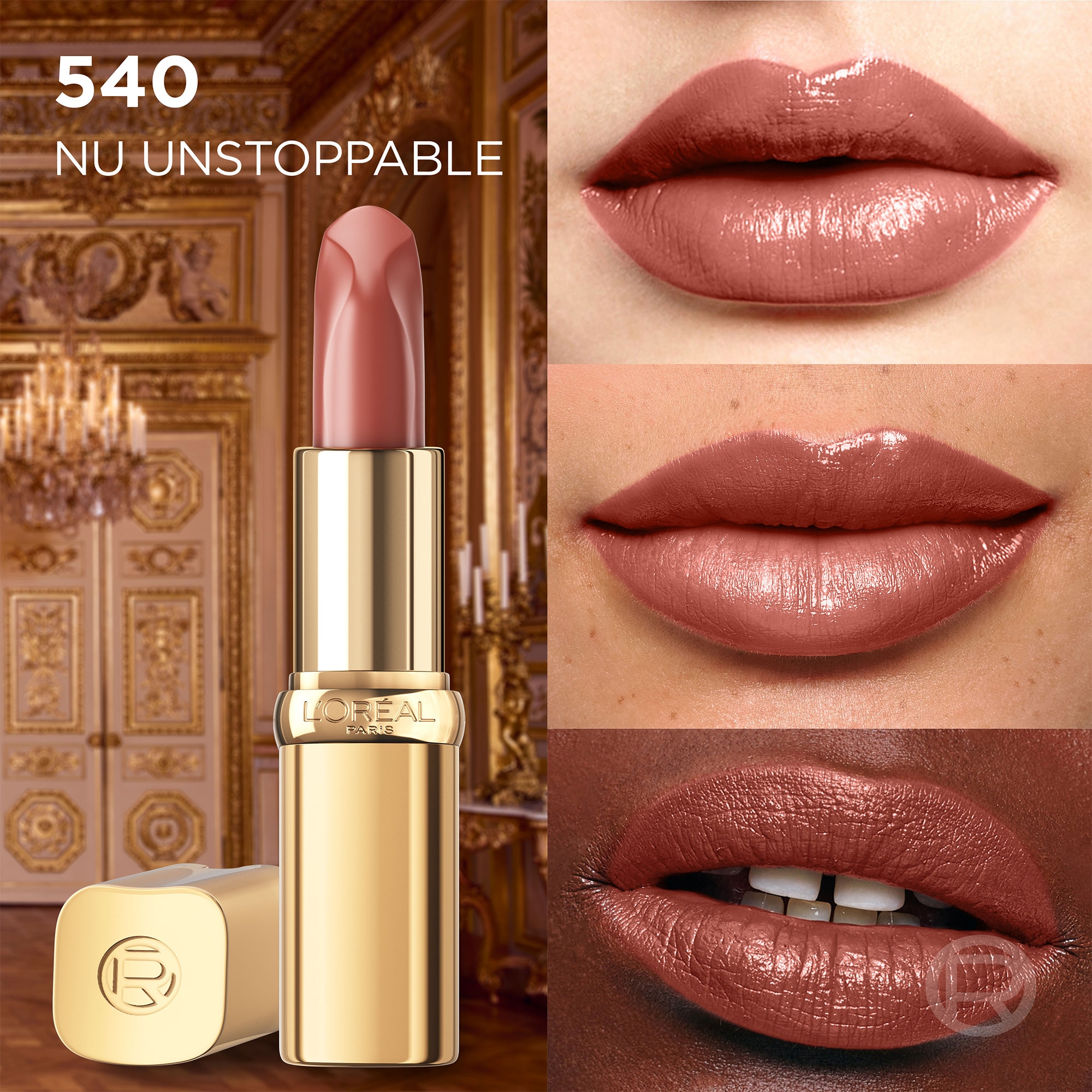 Ruj L'Oréal Paris Color Riche Nudes of Worth, 540 NU Unstoppable, 4.8 ...