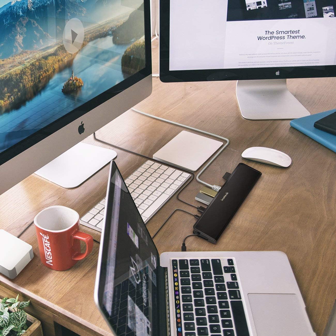 Docking Station Inateck Hub USB-C 8-in-1 cu port USB C de 60 W Hdmi 4K ...