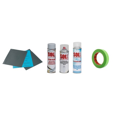 Пълен комплект спрей боя за ретуш, подготвен според цветовия код за ...