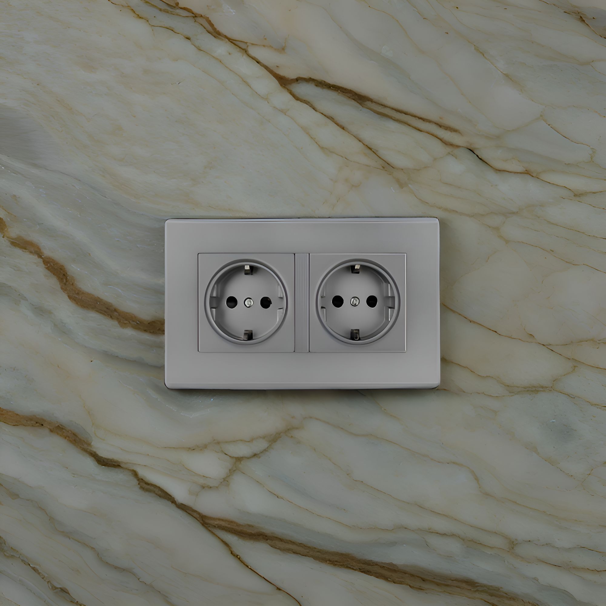 Priza Dubla Gri iHome, PVC, Colorata, Ignifuga - eMAG.ro