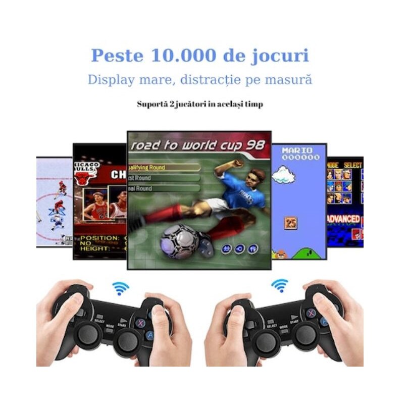 Consola jocuri tip stick 2 controler wireless, iesire HDMI, se conecta ...