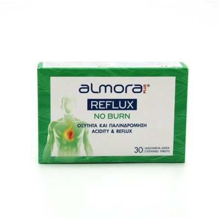Almora Reflux Fara Arsuri, Aciditate si Reflux, 30 Comprimate ...