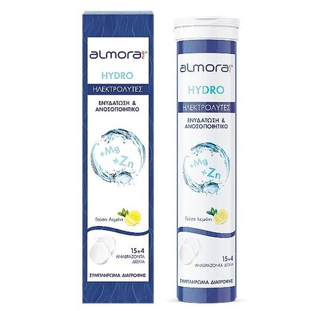 Supliment alimentar cu electroliti Almora, Plus Hydro, 19 tablete efervescente - eMAG.ro