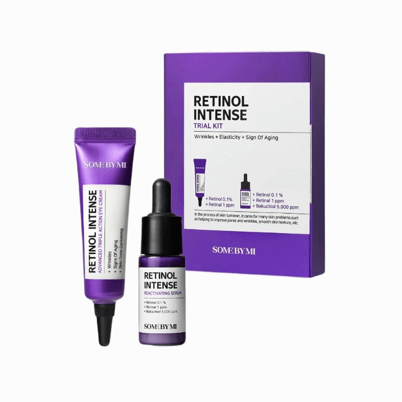 Kit Ser de fata/Crema pentru ochi de intinerire cu retinol, Some By Mi ...