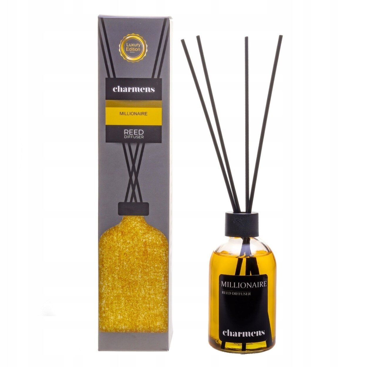 Odorizant de camera Charmens Reed Diffuser, Millionaire, 110ml - eMAG.ro