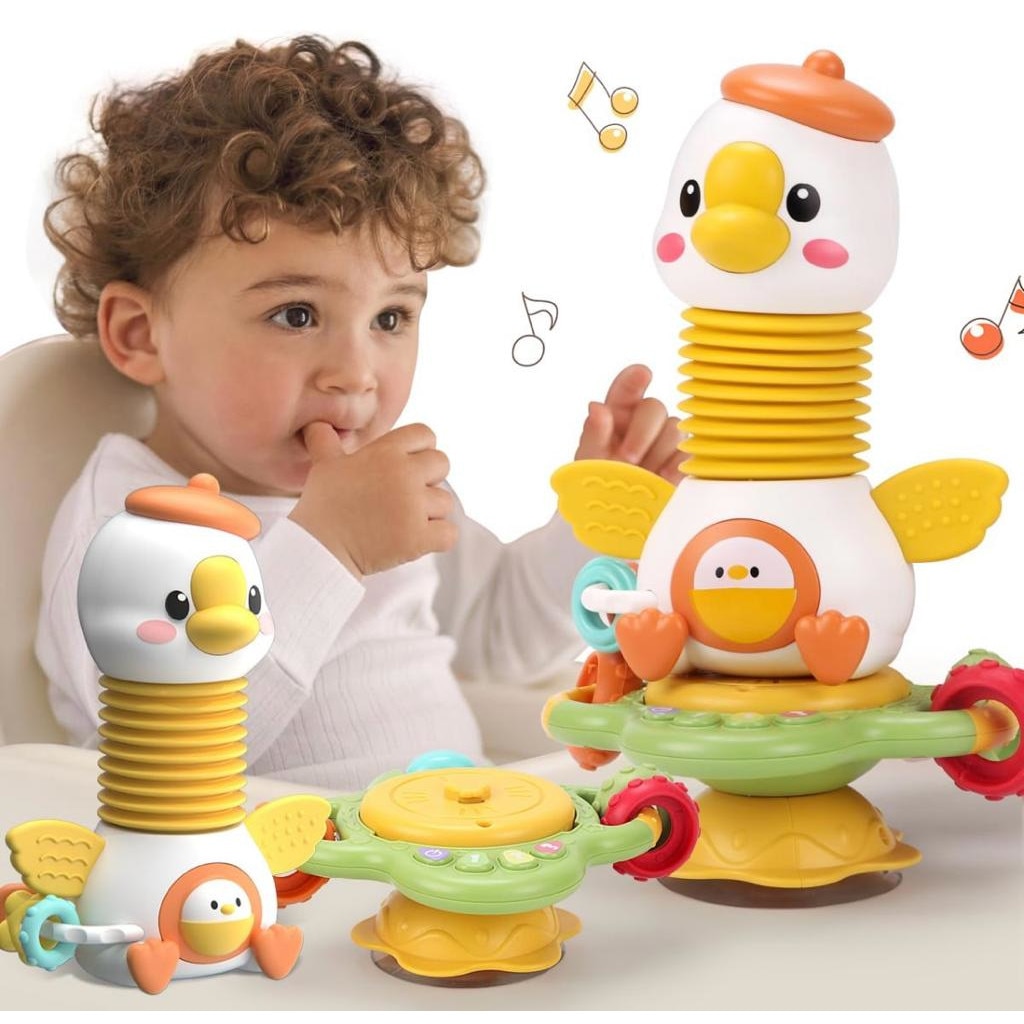 Jucarie interactiva pentru copii, gasca cu ventuza - eMAG.ro