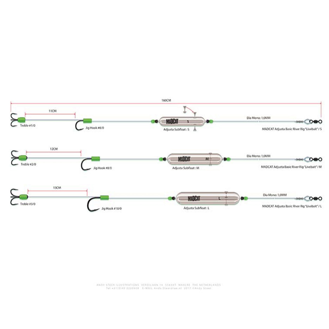 Catfish Rig MMT Madcat 8/0 Adjusta Basic River Rigs Live Bait M - eMAG.hu