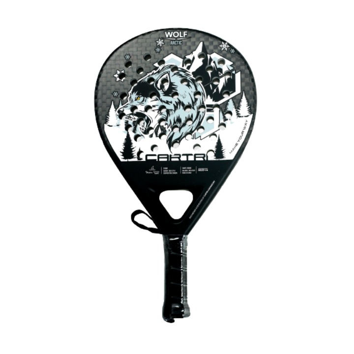 Racheta padel, Cartri, Negru/Alb - eMAG.ro