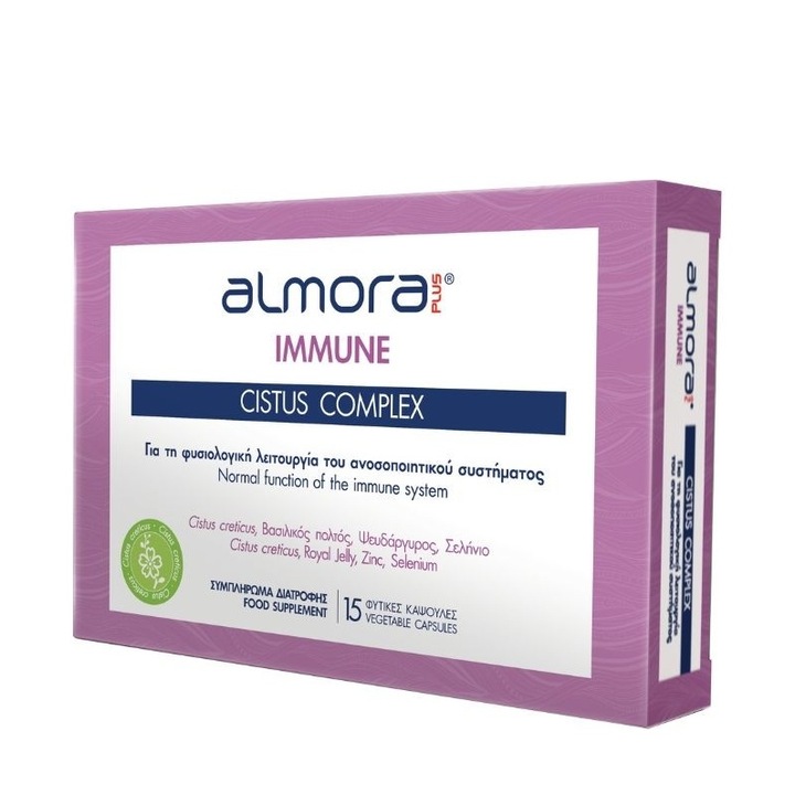 Supliment alimentar Immune Cistus Complex, Almora Plus, 15 capsule - eMAG.ro