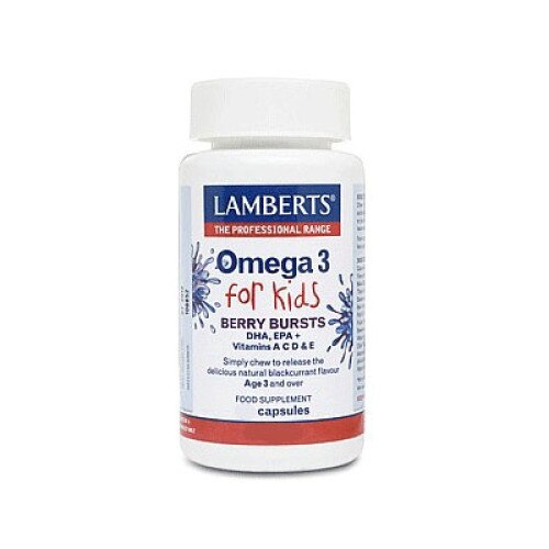 Supliment cu Omega 3 pentru copii, Lamberts, 30 capsule, Alb - eMAG.ro