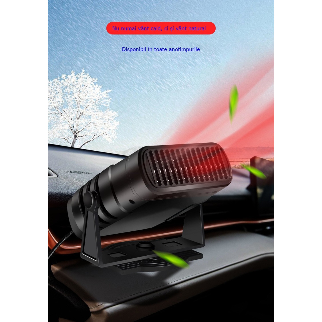 Incalzitor de masina, 12V, 120W, Negru - eMAG.ro