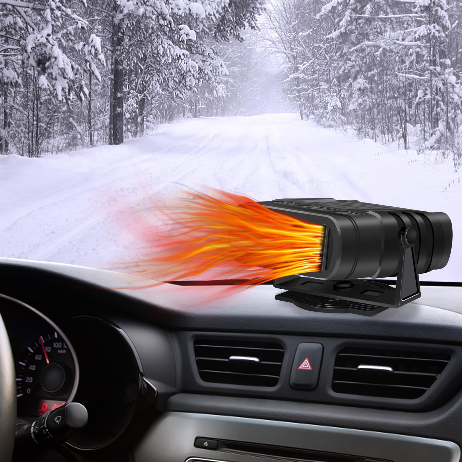 Incalzitor de masina, 12V, 120W, Negru - eMAG.ro